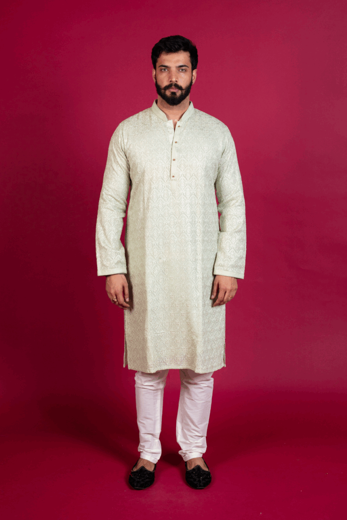 Chiffon men's kurta pyjama