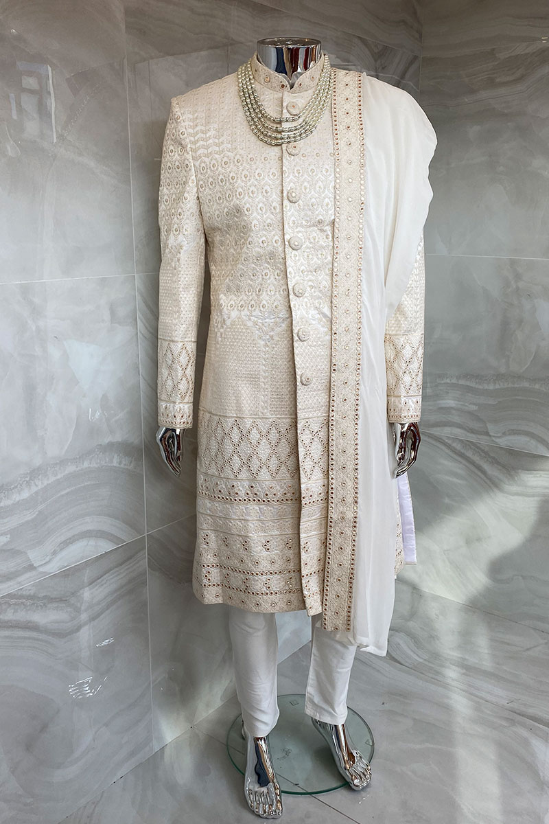 Men's luxury sherwani with dupatta