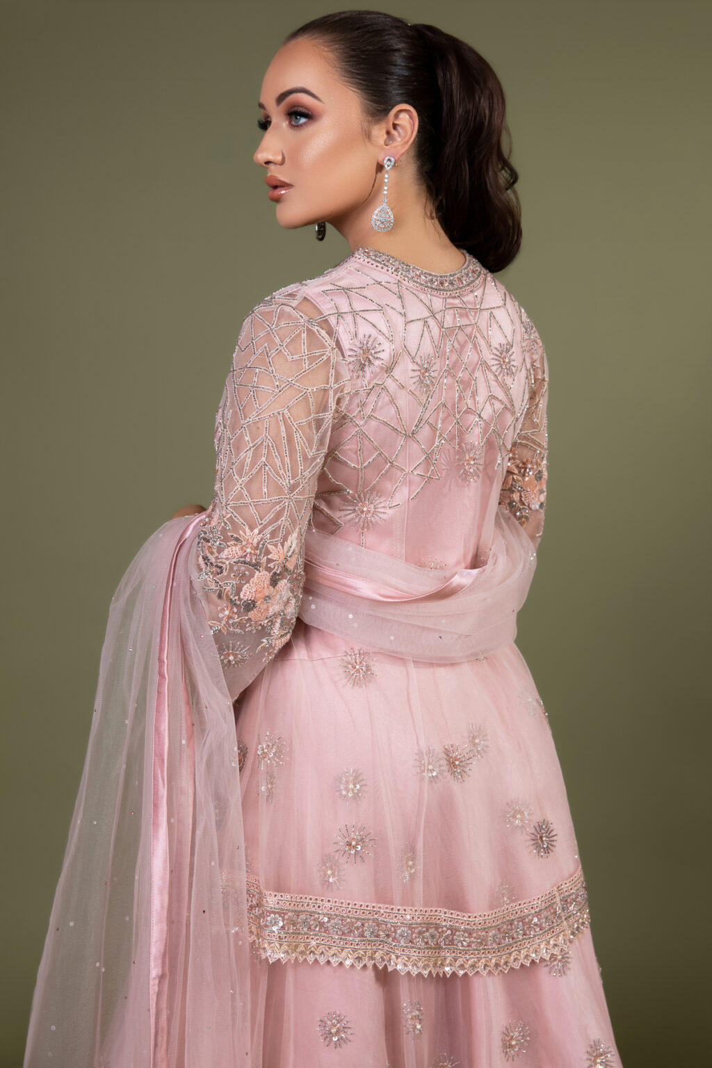 3 Piece luxury embroidered lengha suit
