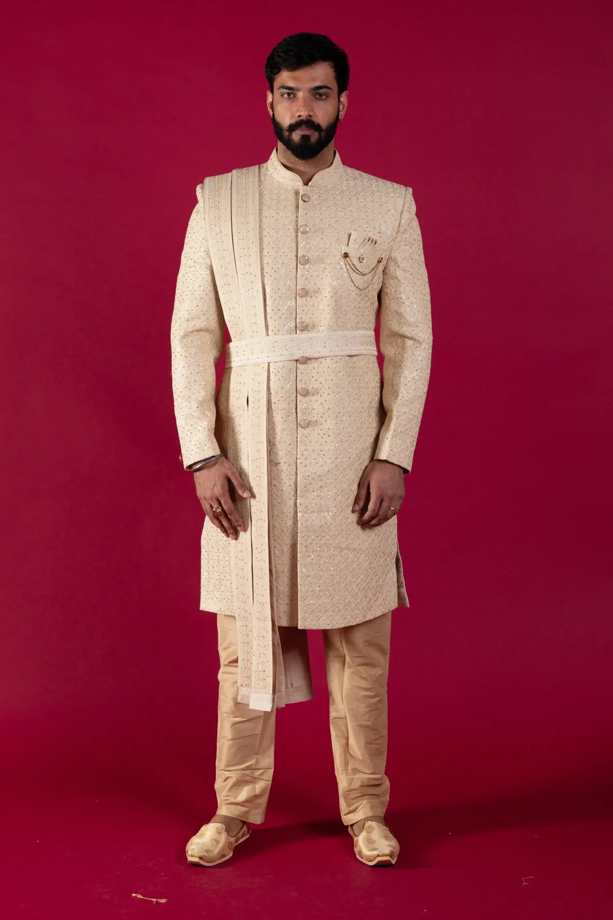 Mens Sherwani With Belt