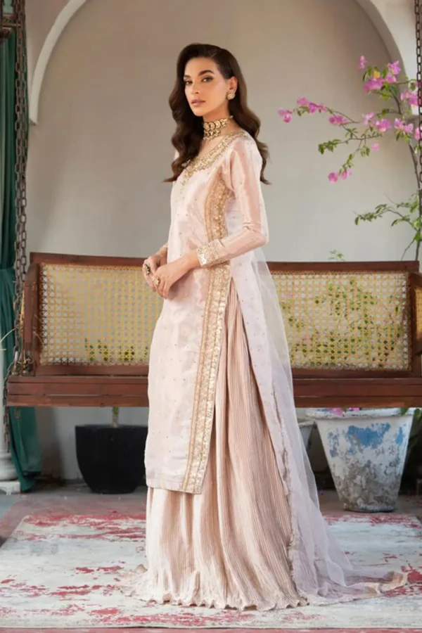 Hussain Rehar luxe embroidered lengha suit collection
