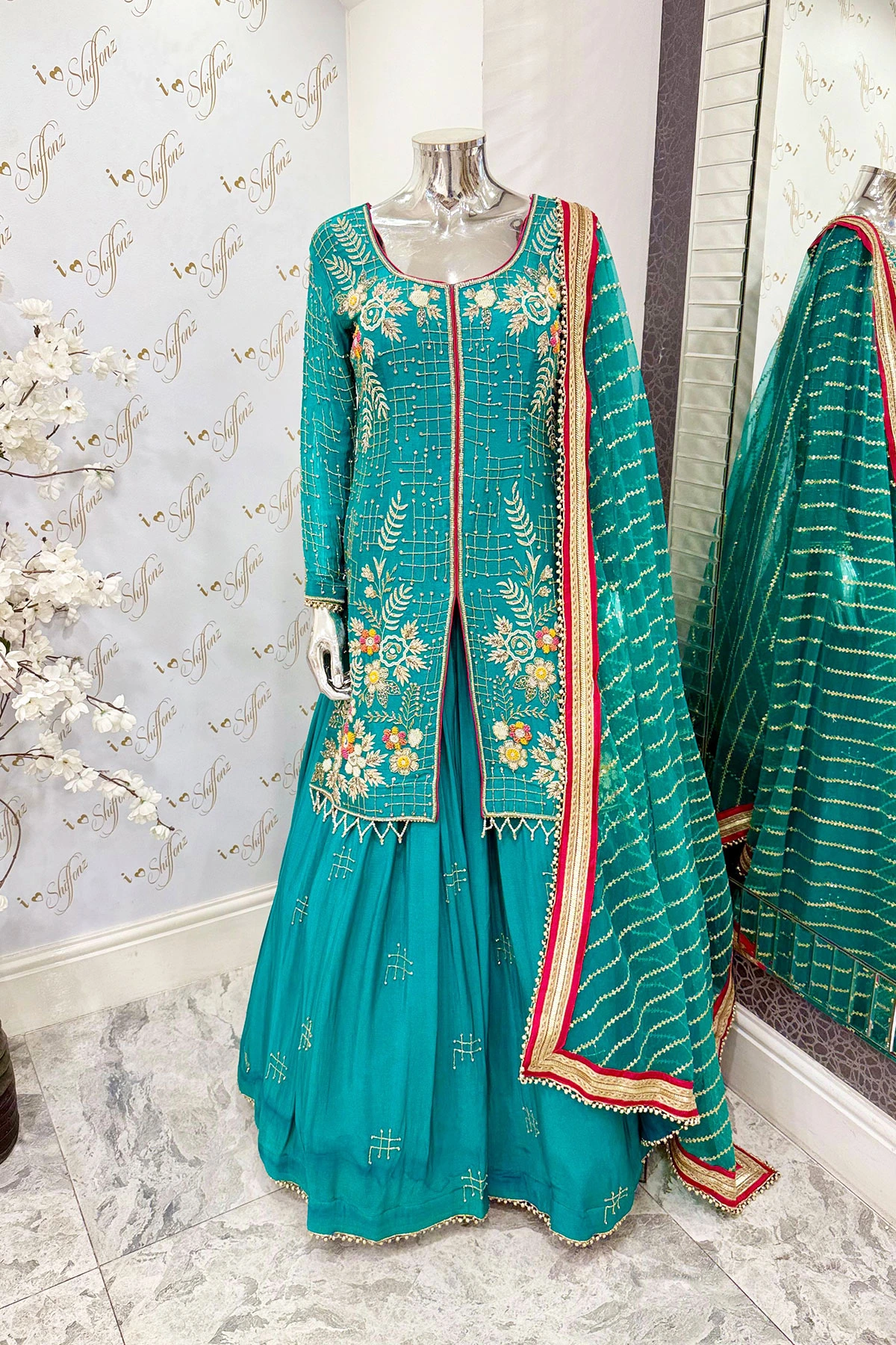 Zavia premium collection 3 piece lengha suit