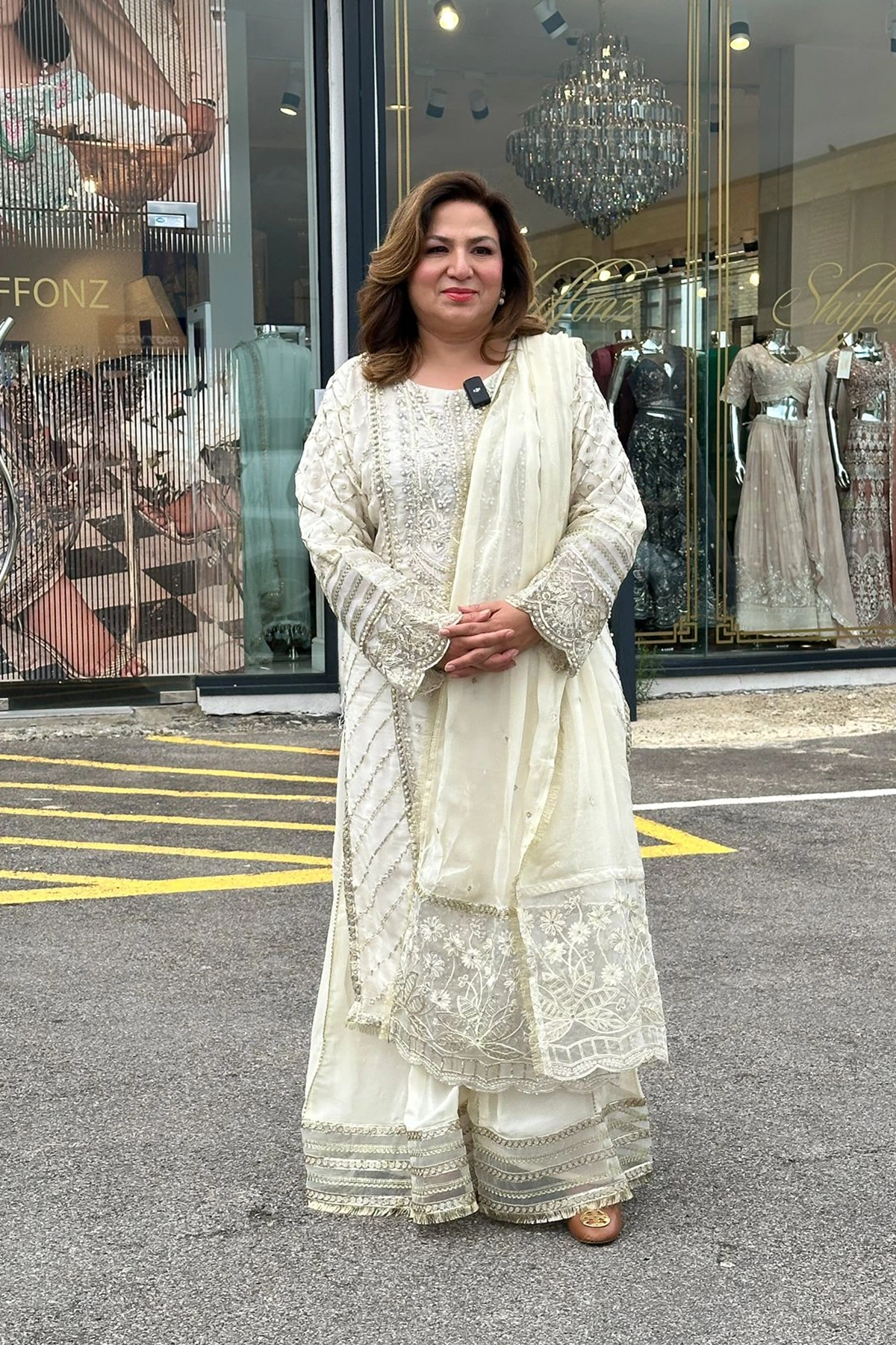 Ivana premium collection 3 piece embroidered plazo suit